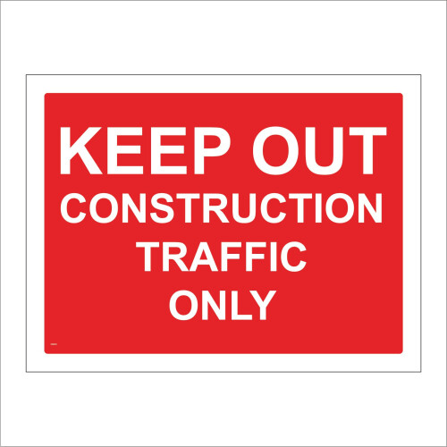 (200 x 150mm - 8 x 6, 1mm Pvc Foamex) CS019 KEEP OUT CONSTRUCTION ...