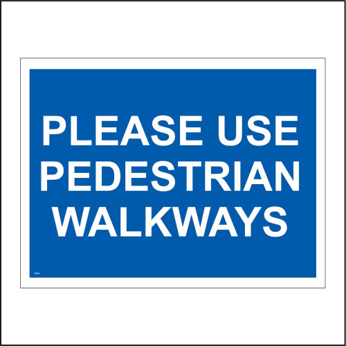 (300 x 200mm - 12 x 8, 1mm Pvc Foamex) CS062 Please Use Pedestrian ...