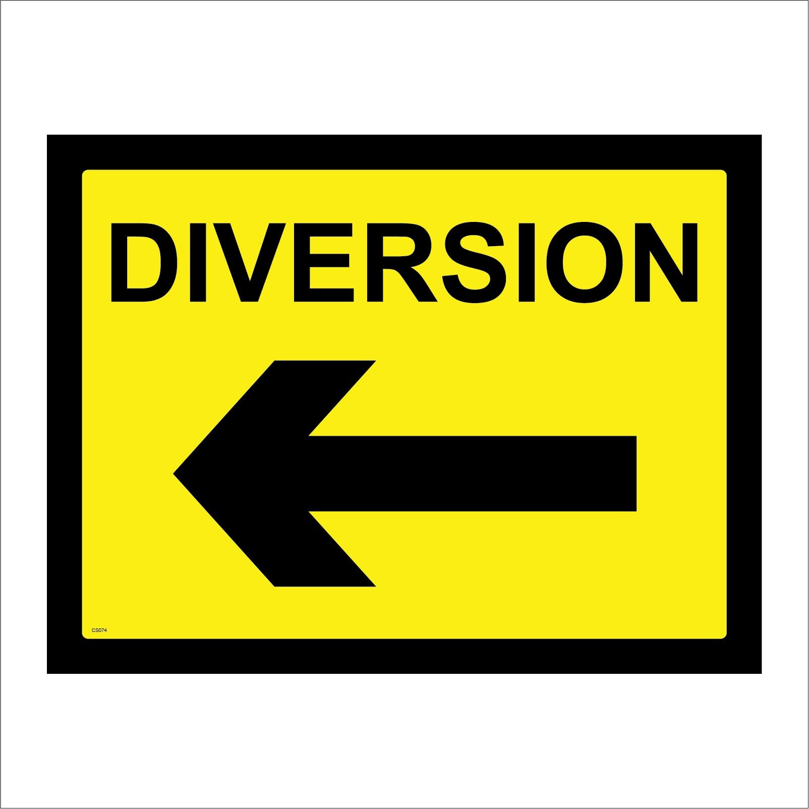 (200 x 150mm - 8 x 6, Sticker / Sav - White Background) CS074 Diversion ...