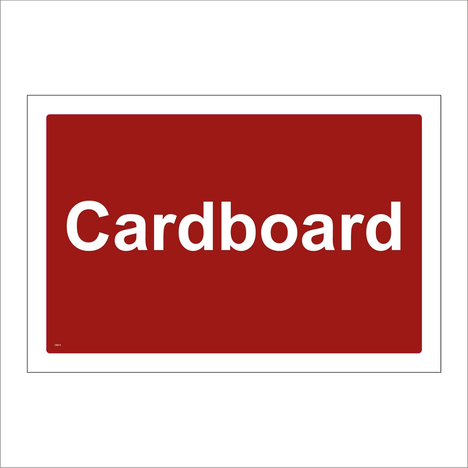 (150 x 100mm - 6 x 4, Magnetic - Vehicle Grade) CS213 Cardboard ...