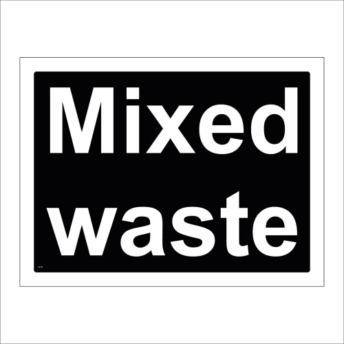 (600 x 400mm - 24 x 16, Magnetic - Vehicle Grade) CS198 Mixed Waste ...