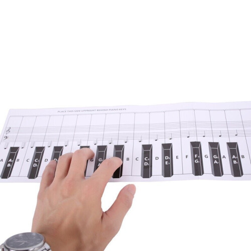 88-Key Piano Keyboard Practice Paper Comparison Table Standard 1:1 ...
