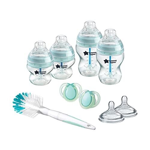 Tommee Tippee Advanced Anti-Colic Newborn Baby Bottle Starter Kit, Slow ...