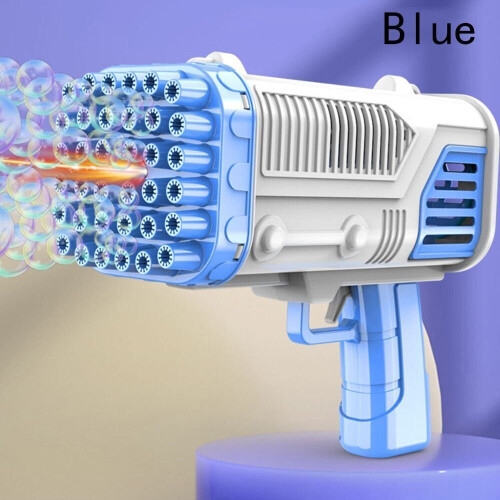 (Blue) Bubble Gun Bubble Bazooka Gun Rocket Launcher Kid on OnBuy