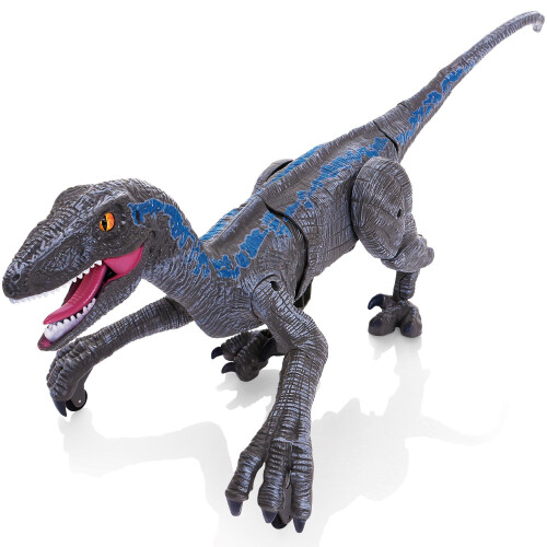 Prehistoric World Remote Control Blue Raptor Dinosaur on OnBuy