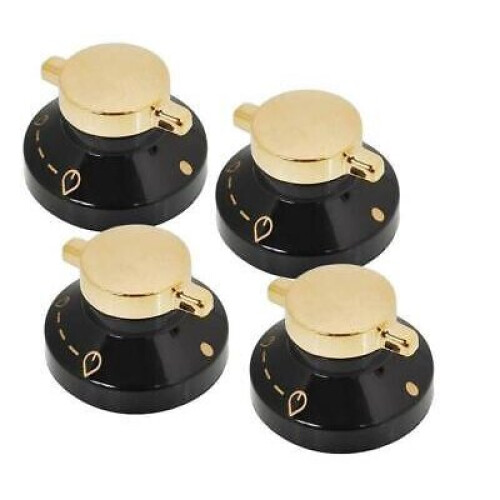 Gold Black Switch Gas Burner Knobs for NEW WORLD 800 1000 Oven Hob ...