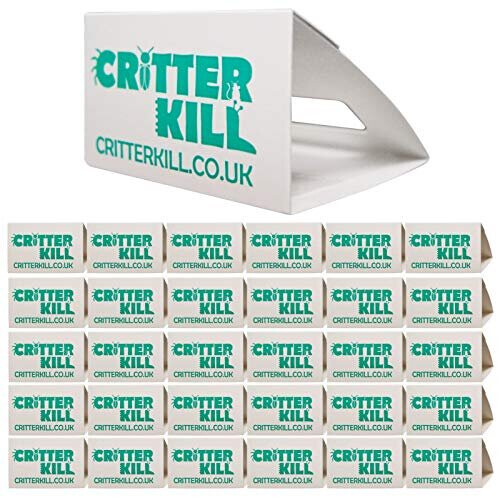 CritterKill Spider Trap 30 Pack - Spiders And Crawling Insect Killer Traps - Child And Pet Safe ...