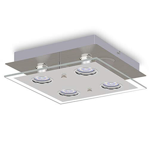 HiBay Modern Ceiling Light Chrome LED Kitchen Spotlight Fittings 4 Way ...