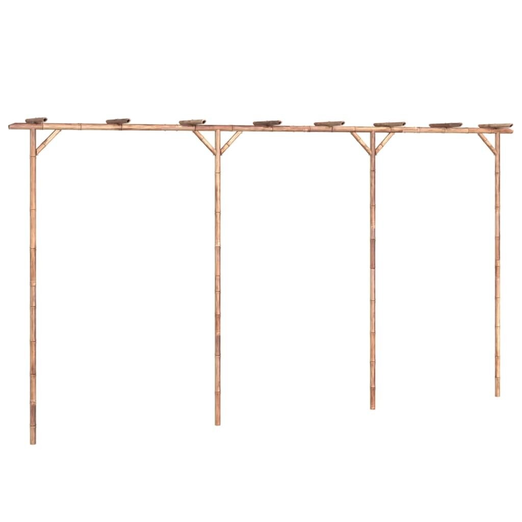 vidaXL Pergola Bamboo Entranceway Patio Arbour Plant Support Lean-to ...