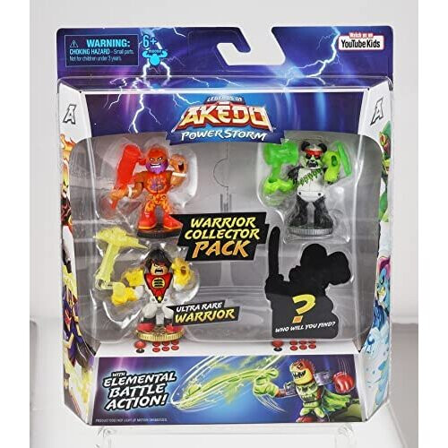 Legends of Akedo Powerstorm Warrior Collector Pack 4 Mini Battling Warriors including 1 Ultra ...