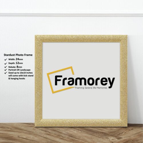 (40x40 CM) Square Size Picture Frame / Gold Photo Frames / Stardust ...