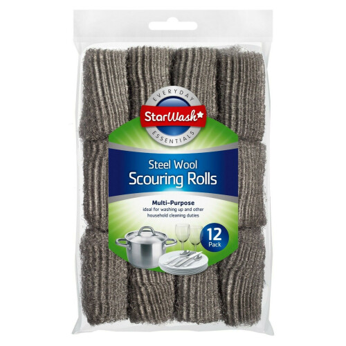 12 Steel Wire Wool Pads Fine Smoothing Sanding Rust Removal Grease on OnBuy