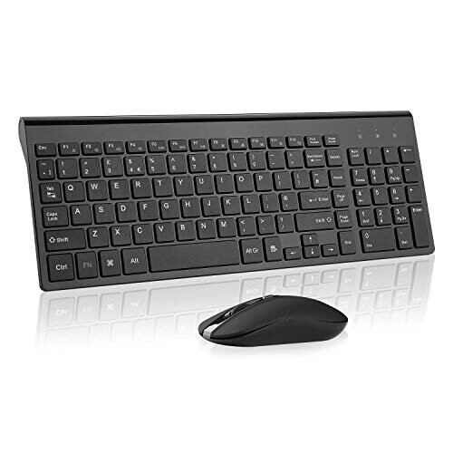 Wireless Keyboard and Mouse, cimetech 2.4G Compact Keyboard Mouse Comb ...