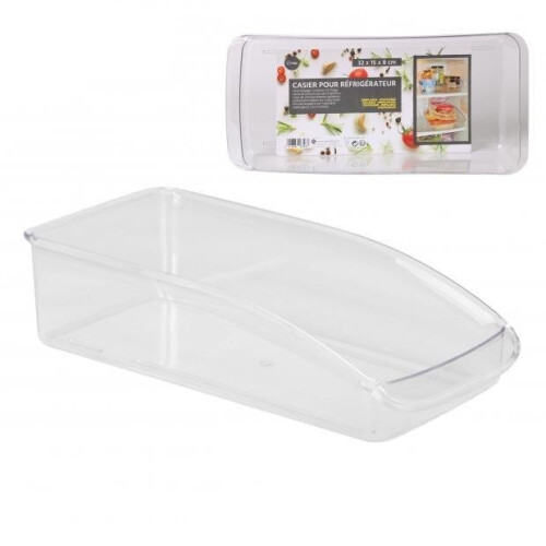 Fridge Clear Plastic Storage Box 32X15X8 cm on OnBuy