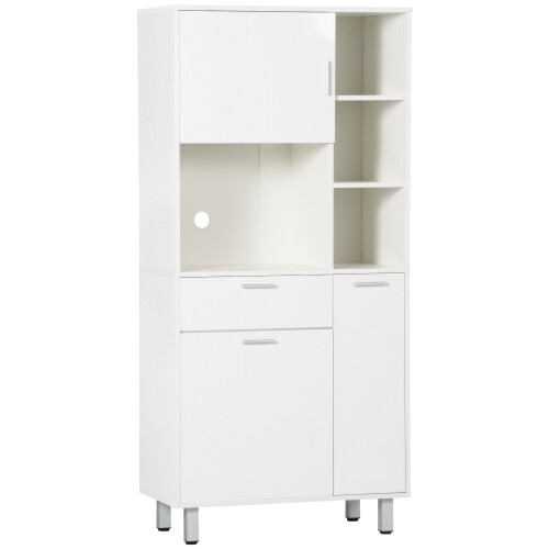 HOMCOM Freestanding Kitchen Storage Unit Cupboard Cabinets Drawers ... HOMCOM Freestanding Kitchen Storage Unit Cupboard Cabinets Drawers ...
