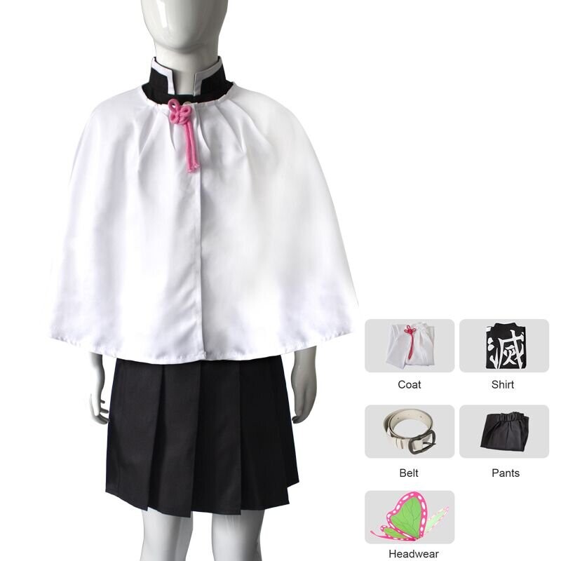 (Tsuyuri Kanawo Suit, 130cm) Demon No Kimetsu Slayer Yaiba Kamado Nezuko Kids Cosplay Costume ...