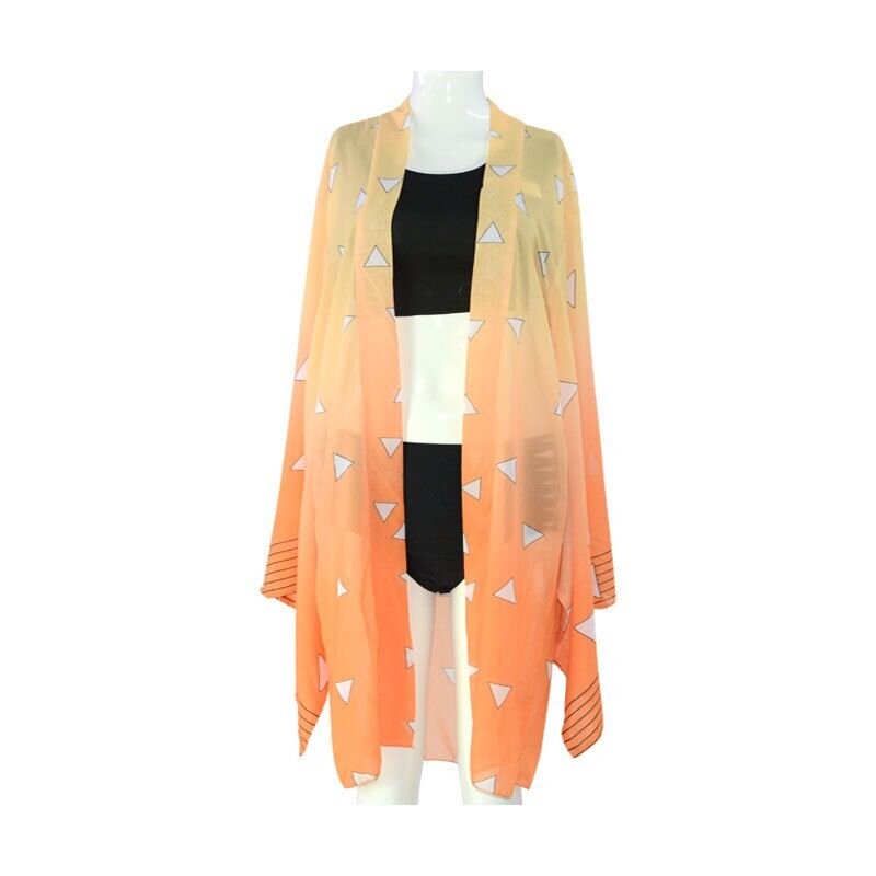 (Agatsuma Zenitsu 2, XL) Bikini Slayer Swimsuit Demon Set Kimetsu No ...