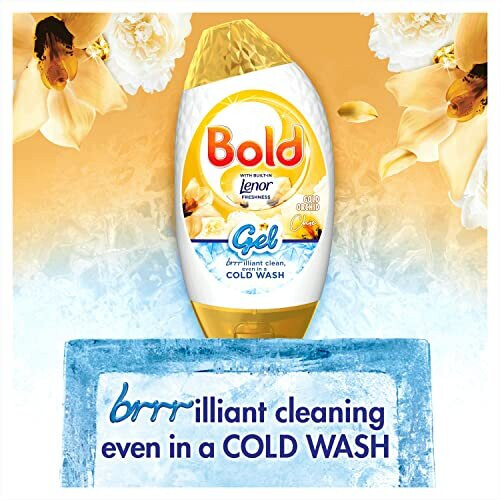 Bold Washing Liquid Laundry Detergent Gel, 144 Washes (840 ml x 6 ...