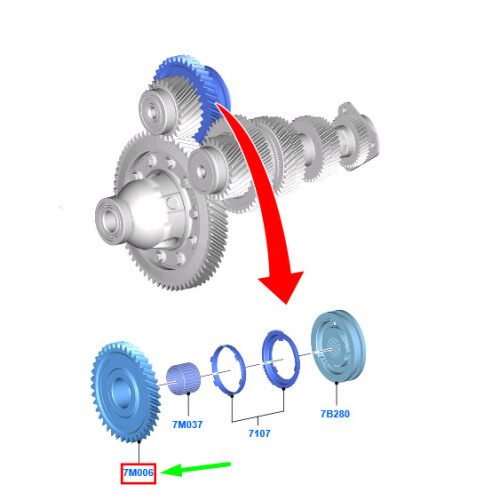FORD PUMA Manual Transmission Reverse Idler Gear 1685584 NEW GENUINE on ...