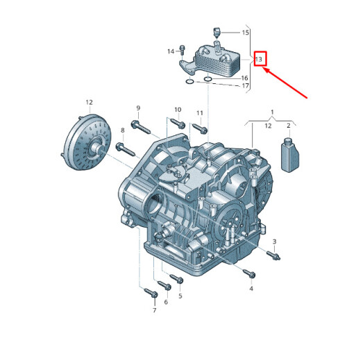 VW GOLF VII 5G MK7 Engine Oil Cooler 09G409061F NEW GENUINE on OnBuy