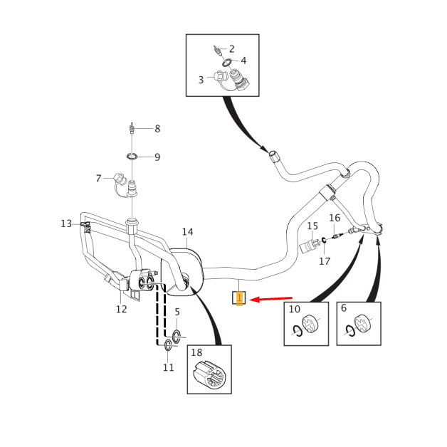 VOLVO V60 MK1 A/C Delivery Line Pipe 31369120 NEW GENUINE on OnBuy