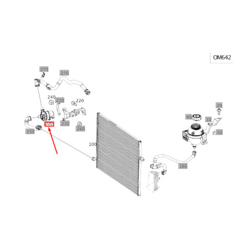 MERCEDES-BENZ S W222 Low Temperature Coolant Pump A0005003800 NEW ...