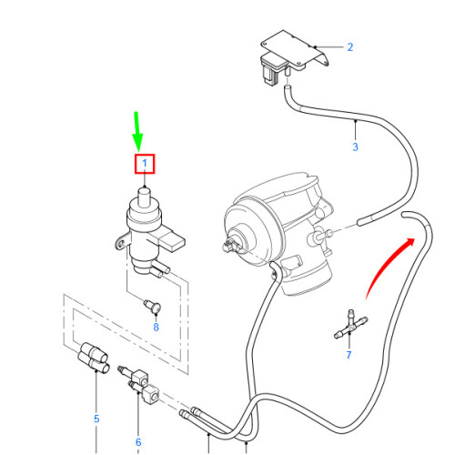 FORD TRANSIT MK3 EGR Vacuum Control Valve 1100027 YC1Q-9E882-AA NEW ...
