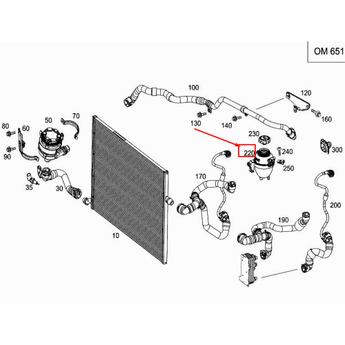 MERCEDES-BENZ GLC X253 Expansion Tank A2534700004 NEW GENUINE on OnBuy