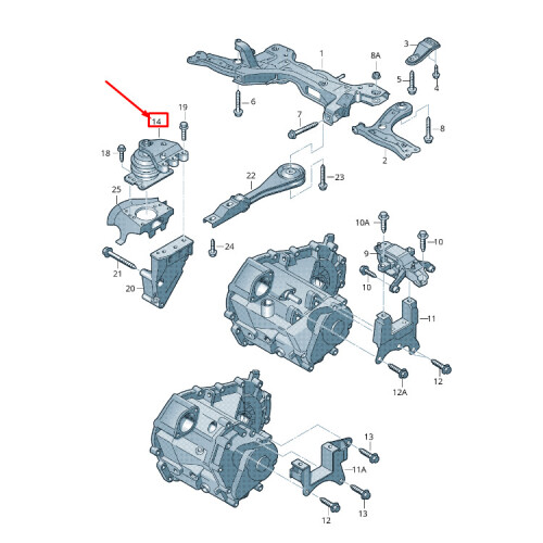 AUDI A1 MK1 Right Engine Mounting RHD 6R0199167AM NEW GENUINE on OnBuy