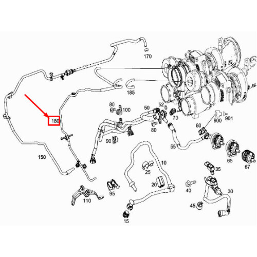 MERCEDES-BENZ S W222 Engine Vacuum Line A1771400400 NEW GENUINE on OnBuy