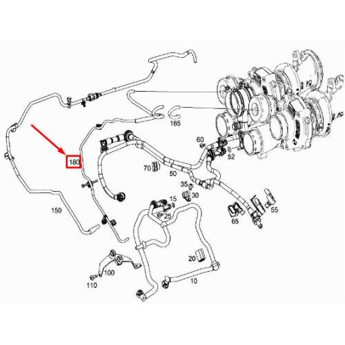 MERCEDES-BENZ C W205 Vacuum Line A1771400000 NEW GENUINE on OnBuy