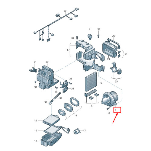 AUDI A1 MK1 Heater Blower Fan RHD 6R2819015 NEW GENUINE on OnBuy