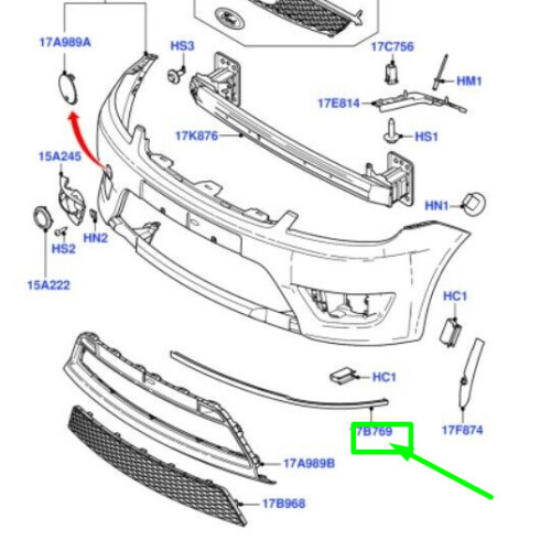 FORD FIESTA MK5 Front Bumper Right Stone Deflector 1342369 NEW GENUINE ...