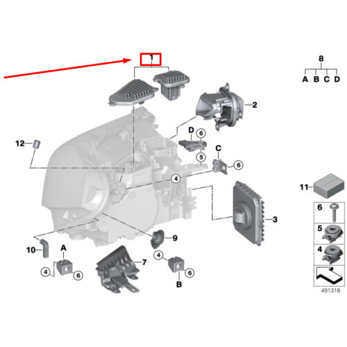 BMW X2 F39 LED Lights Control Unit 63117489237 7489237 NEW GENUINE on OnBuy