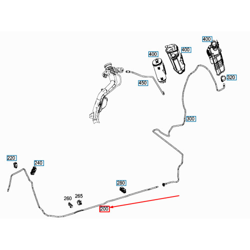 MERCEDES-BENZ GLC X253 Regeneration Valve Purge Line A2134710000 NEW ...