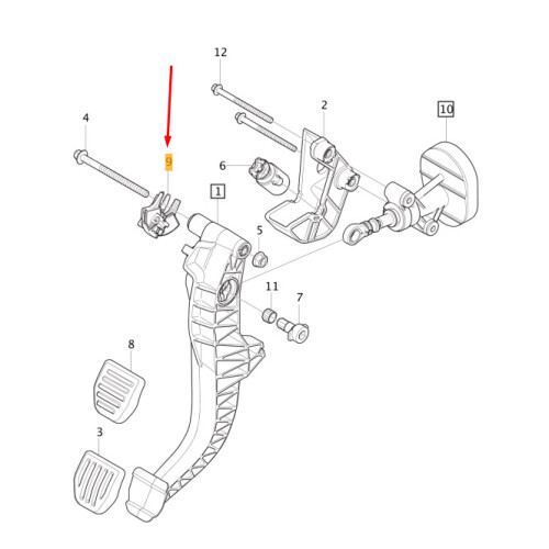 VOLVO XC60 MK2 Clutch Pedal Position Sensor 31400962 NEW GENUINE on OnBuy