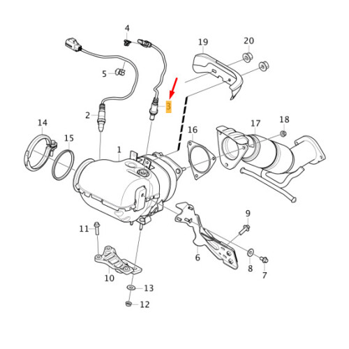 VOLVO XC60 MK2 Rear Lambda Oxygen Sensor 31439481 NEW GENUINE on OnBuy