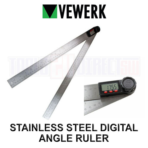 VEWERK Digital Folding Angle Ruler Extra Long 1m, 2 x 500mm Stainless ...