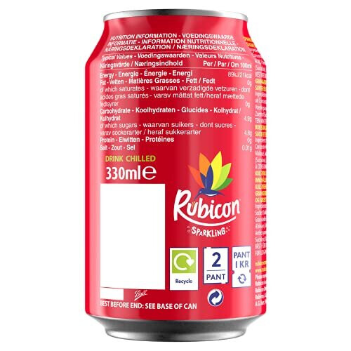 RUBICON Sparkling Pomegranate | 24 x 330 ml Cans | Get Your Tastebuds ...