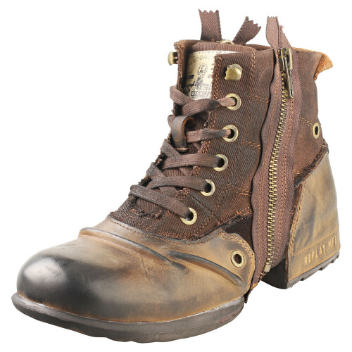 Replay Clutch Mens Ankle Boots in Dark Brown - Size 9 UK on OnBuy
