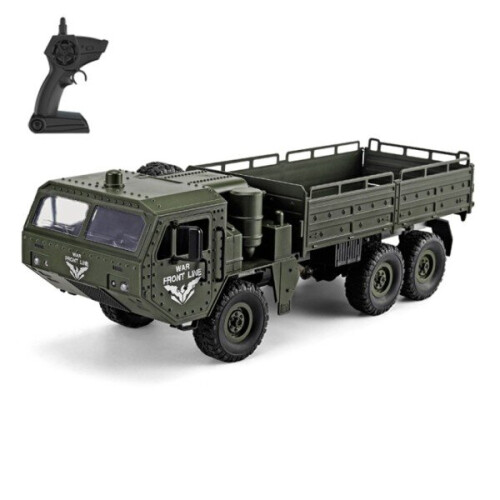 (Green) US Army Military RC Truck 1:16 Full Proportional 2.4G 6WD ...