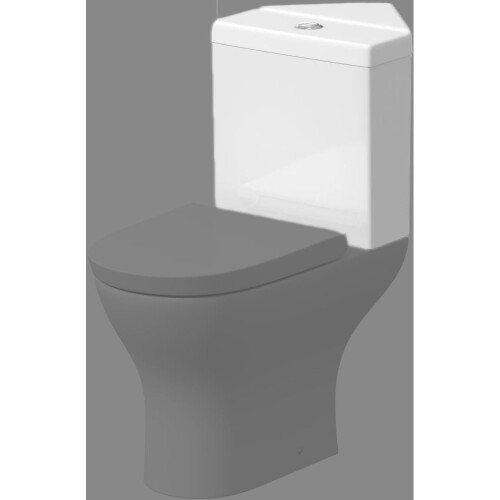 Bathroom Corner Toilet Cistern White Gloss Ceramic - Cistern Only on OnBuy