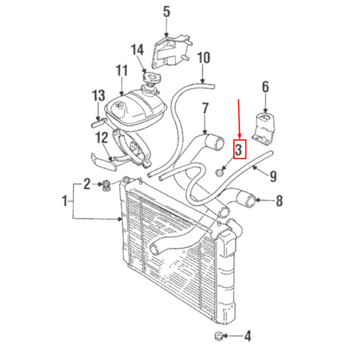 LAND ROVER DEFENDER Pick-up L316 Radiator Upper Mount NRC5544 NEW ...
