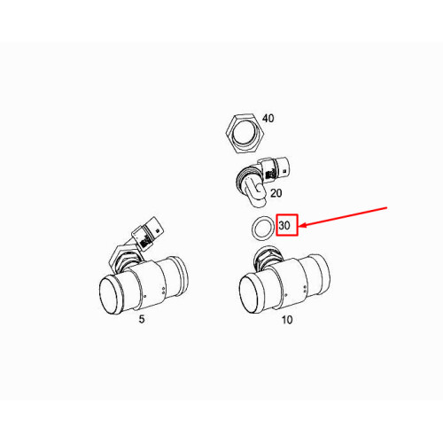 MERCEDES-BENZ E W212 Preheater Housing O-Ring A0259973045 NEW GENUINE ...