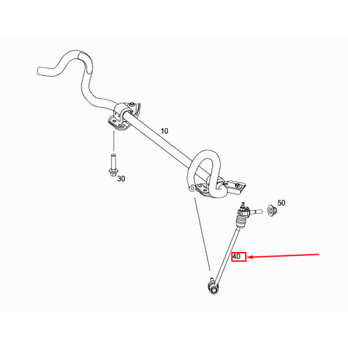 MERCEDES-BENZ GLC X253 Front Right Stabilizer Link A2533230217 NEW ...
