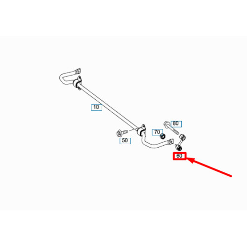 MERCEDES-BENZ CLA C117 Rear Torsion Bar Linkage A2463200100 NEW GENUINE ...