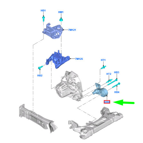 FORD FIESTA MK6 WT Transmission Mounting Torque Restrictor 1817677 NEW ...