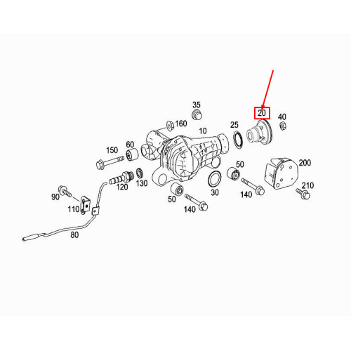 MERCEDES-BENZ GL X166 Axle Housing Flange A1643380020 NEW GENUINE on OnBuy