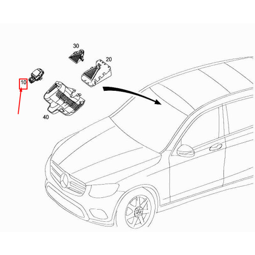 MERCEDES-BENZ GLC X253 Rain Sensor A2539000100 NEW GENUINE on OnBuy