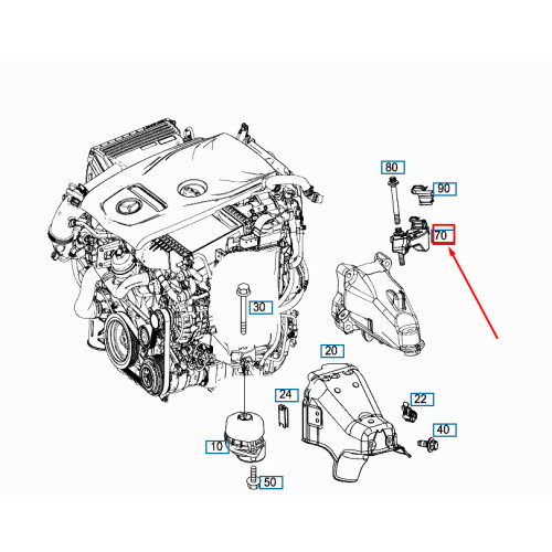 MERCEDES-BENZ E W213 Engine Mass Damper A2742200800 NEW GENUINE on OnBuy